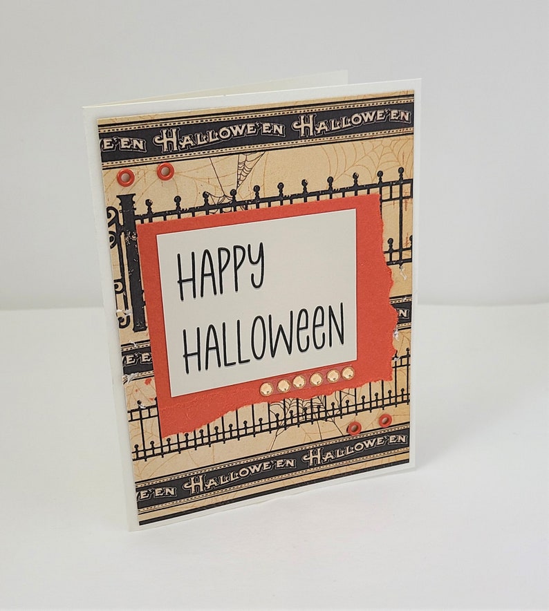 Happy Halloween Card Halloween Card Fun Gothic Style - Etsy