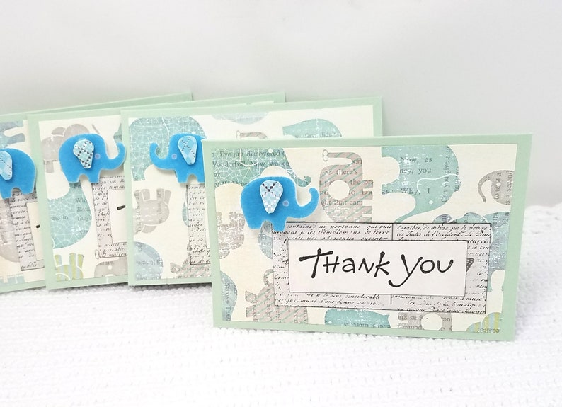 Elephant Thank You Cards Elephant Note Cards Elephant | Etsy