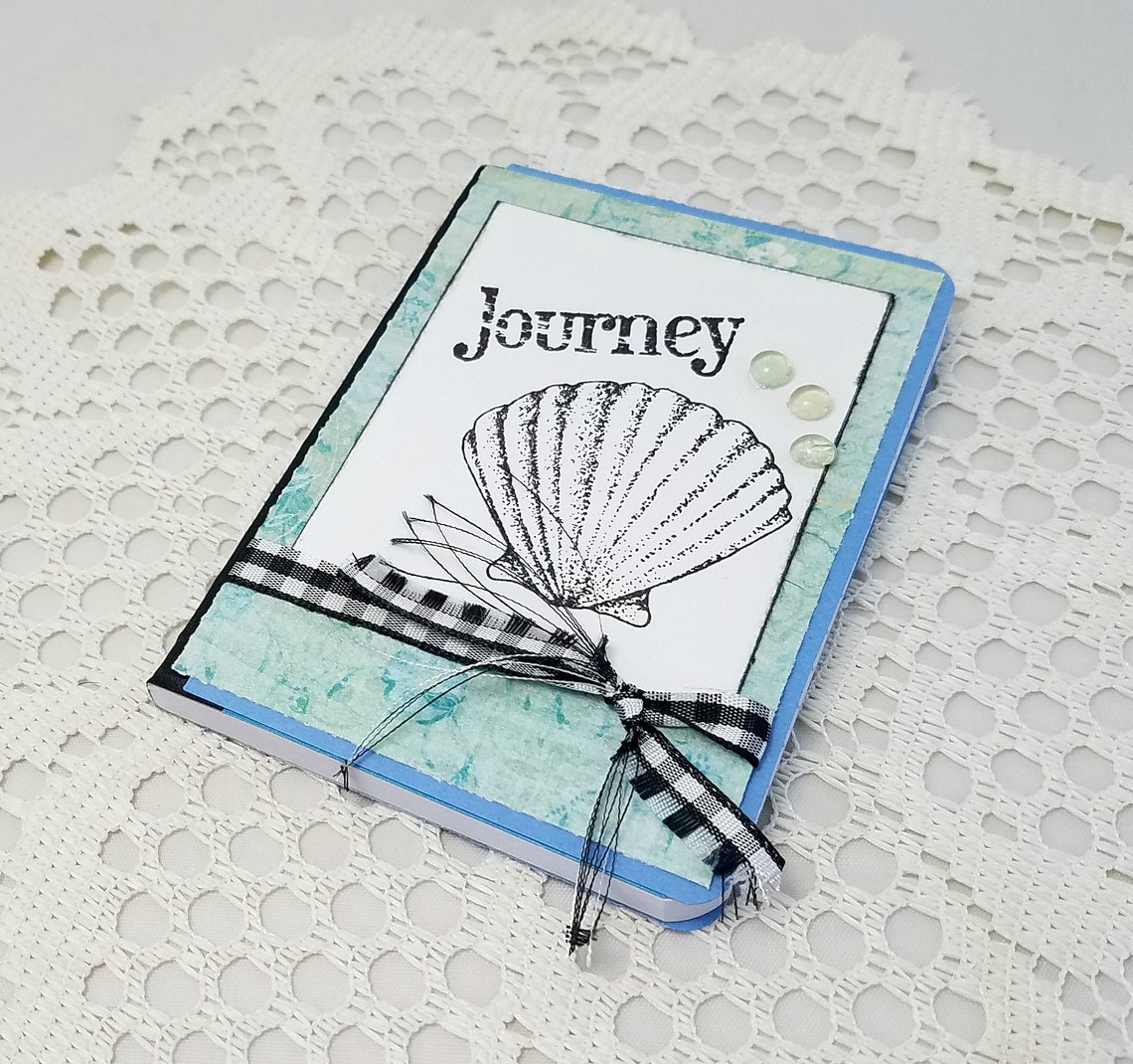 Sea Shell Mini Journal Sea Shell Mini Notebook Summer | Etsy