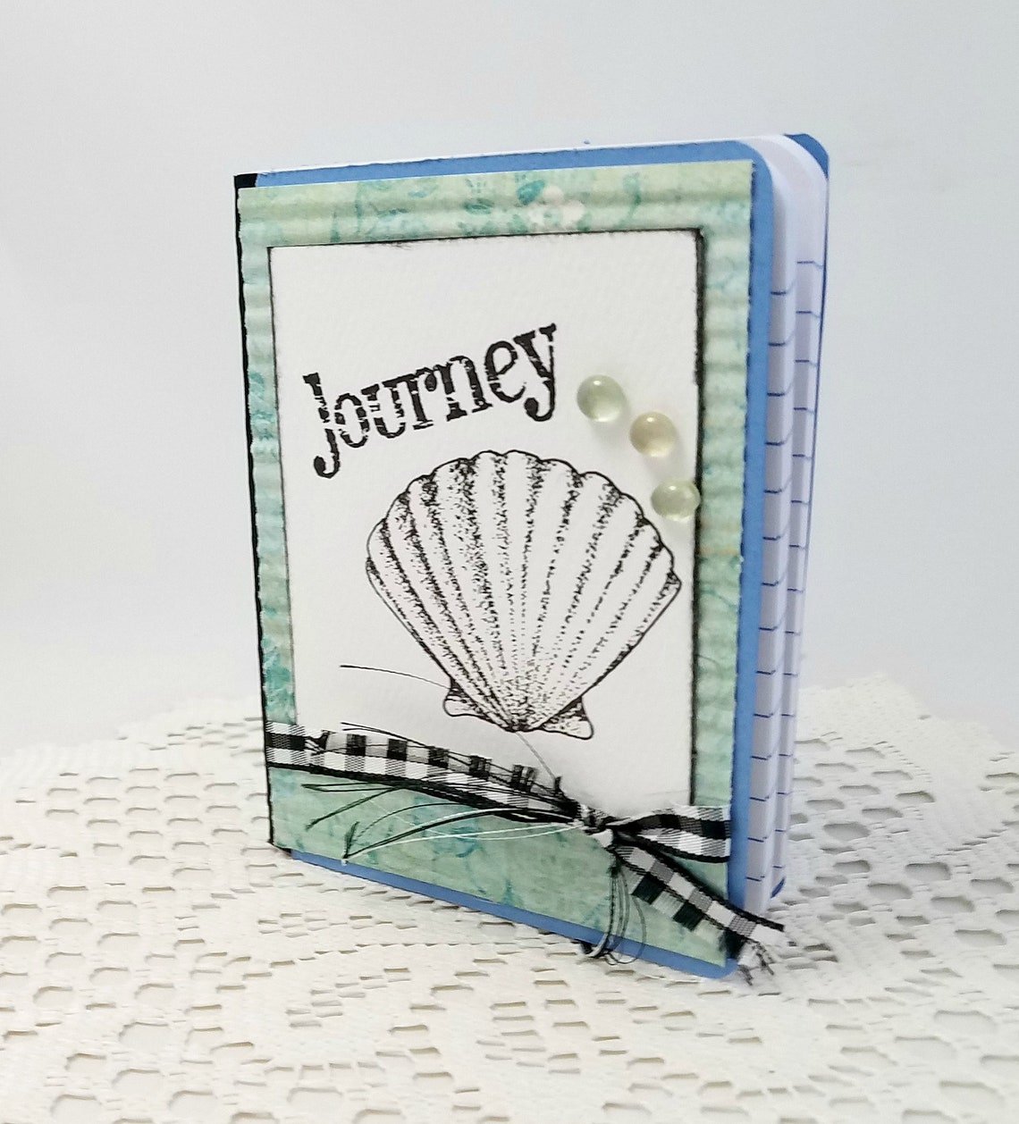 Sea Shell Mini Journal Sea Shell Mini Notebook Summer | Etsy