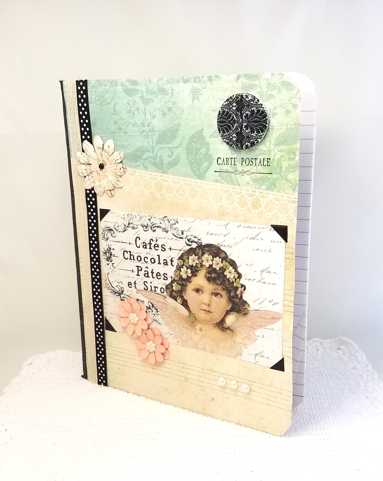 Angel Journal French Vintage Journal Pastel Vintage - Etsy