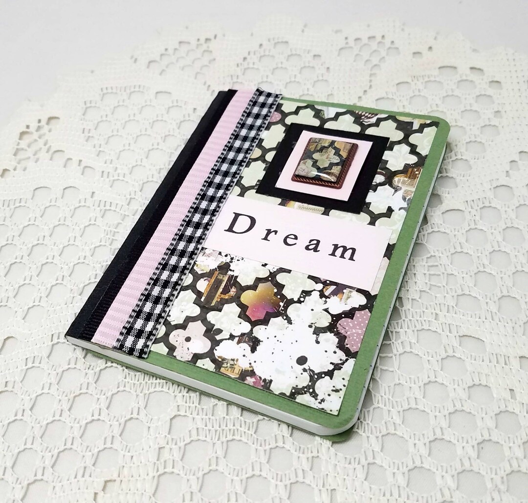 Dream Mini Journal - Dream Mini Notebook - Patterned Mini Journal ...