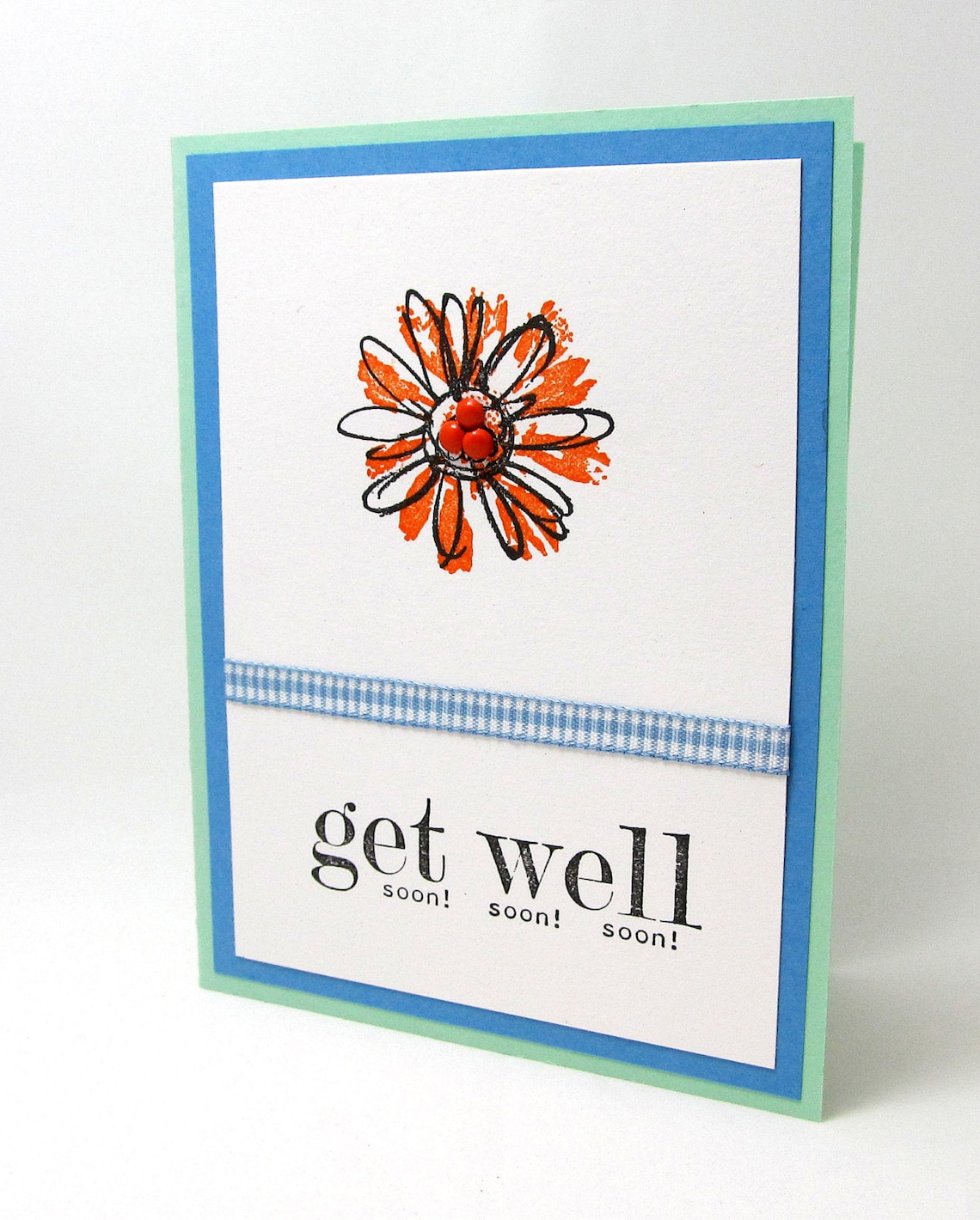 Get Well Card Get Well Soon Blank Card Orange Flower - Etsy