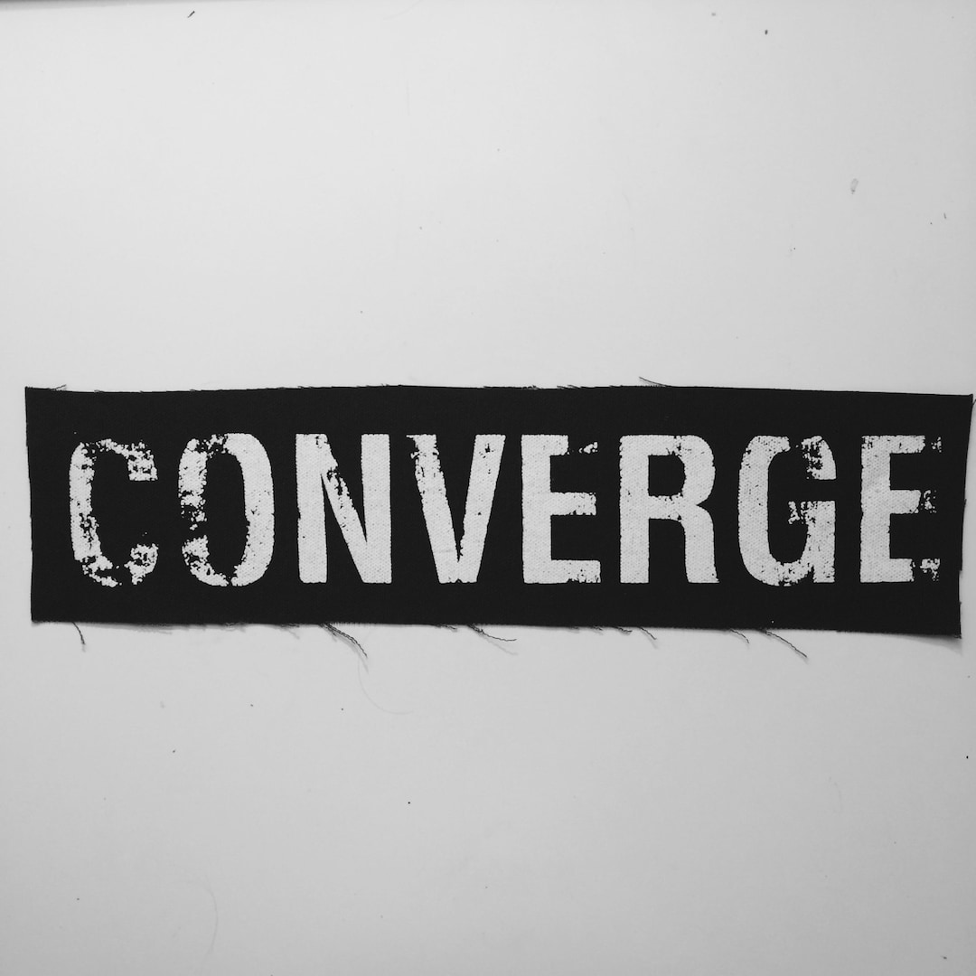 Converge WHITE Punk Rocker Sew on Patch - Etsy