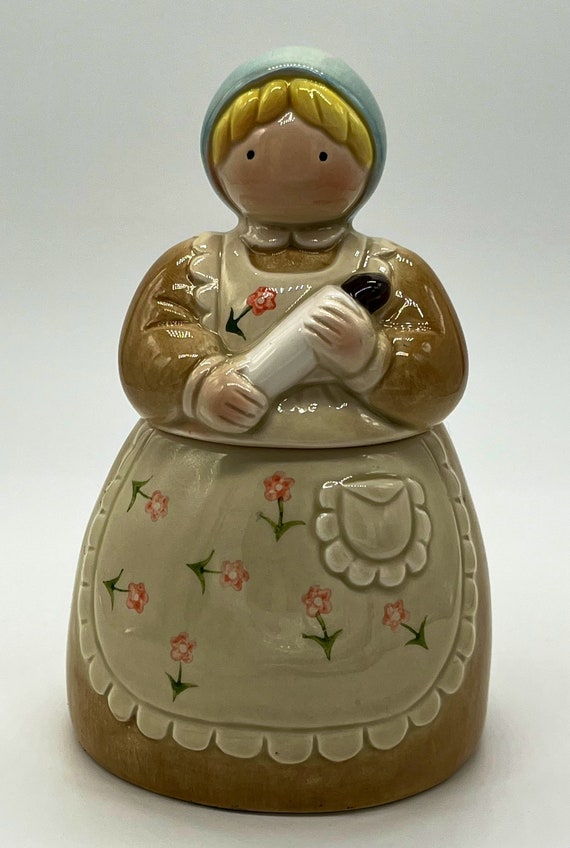 Vintage Otagiri 1980s Country Girl Lady Sugar Bowl - Etsy