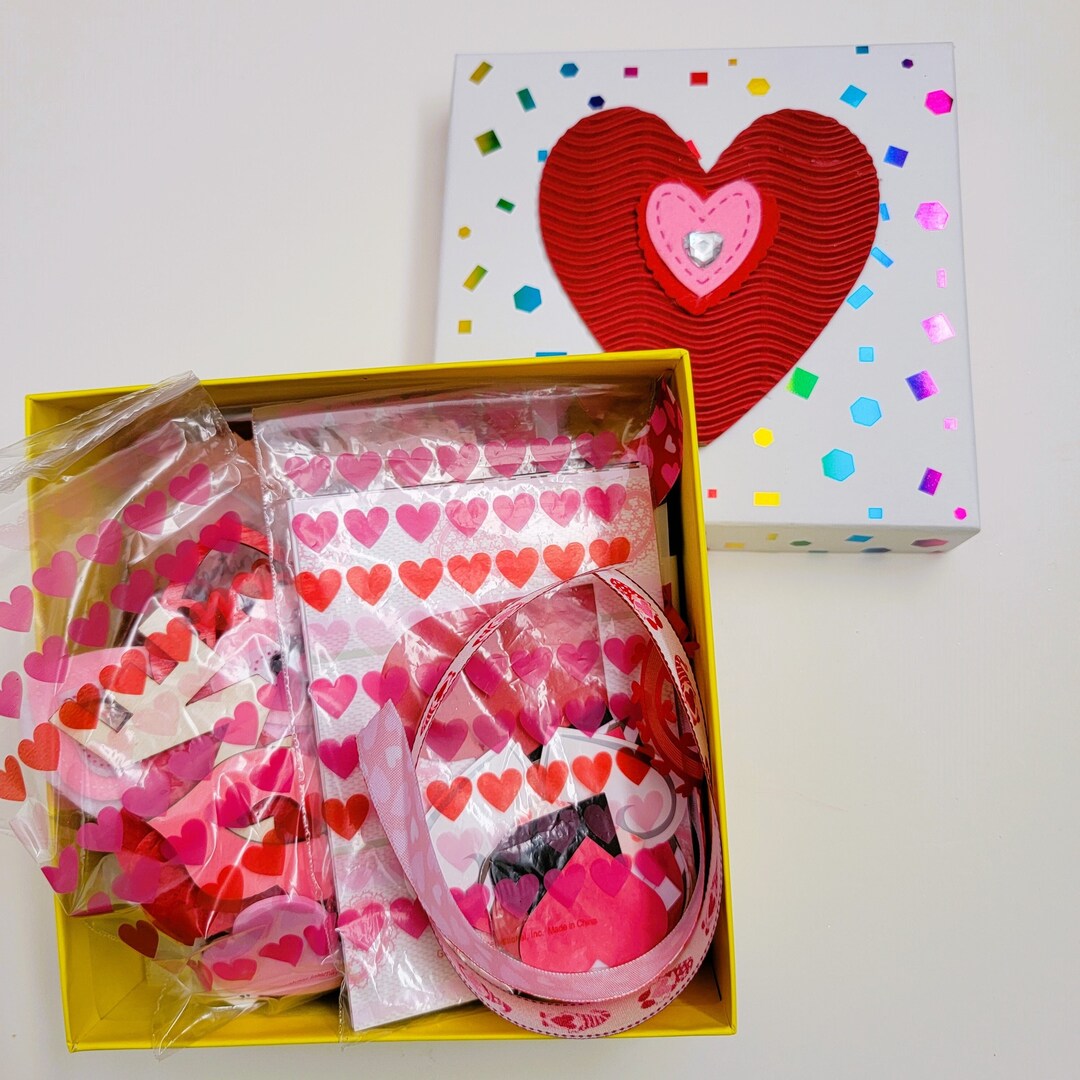 DIY Valentines Card Making Kit, Valentine Card Kit, Card Making Kit for ...