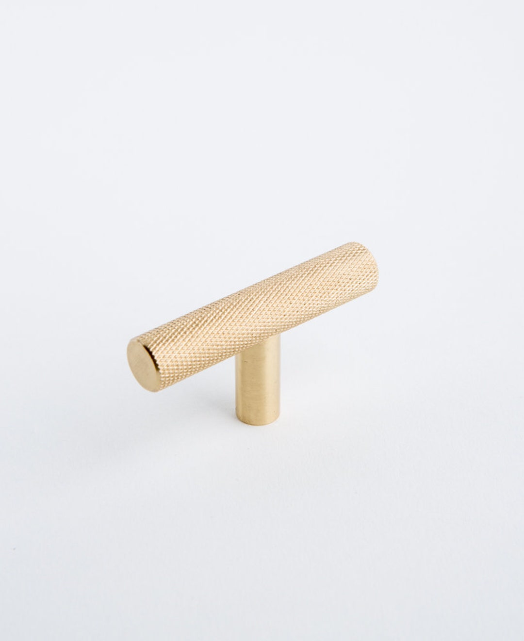 Gold Skyscraper T-bar Knurled Brass Kitchen Cupboard / Drawer Handle - Etsy