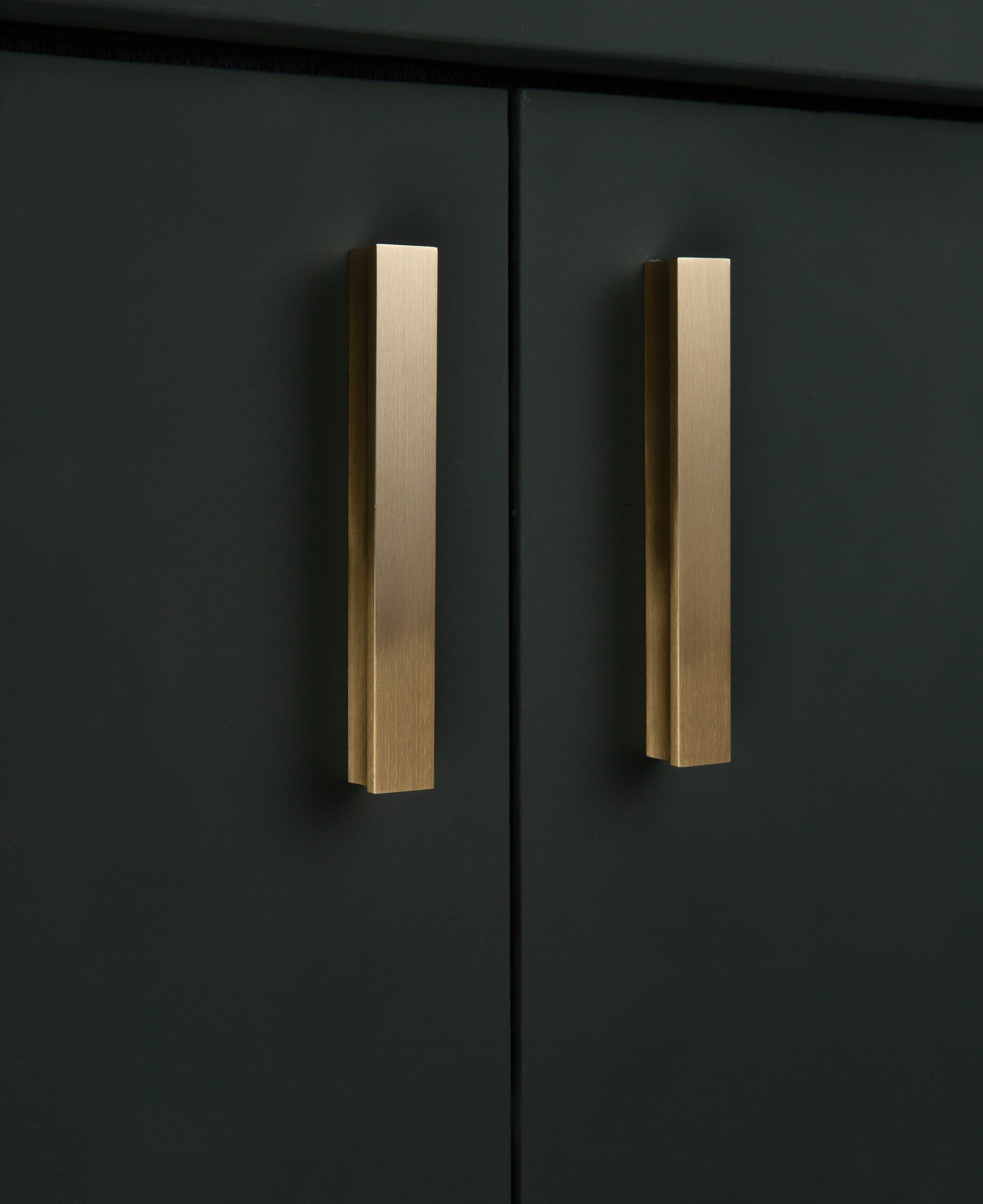 Gold Tau Grooved Brass Kitchen Cupboard Handle - Etsy