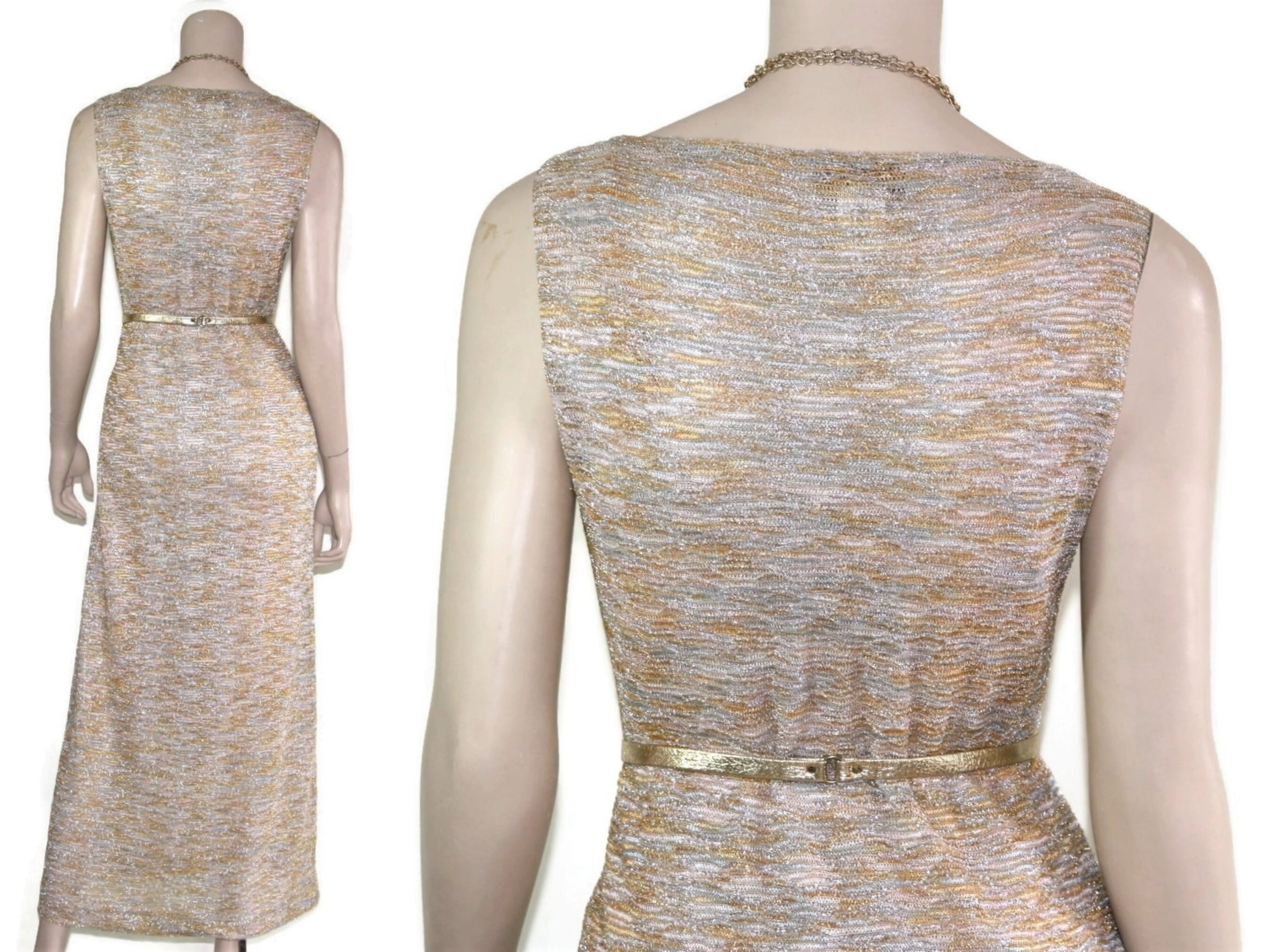 Vintage 80s 90s Missoni Orange Label Gold & Silver Metallic - Etsy