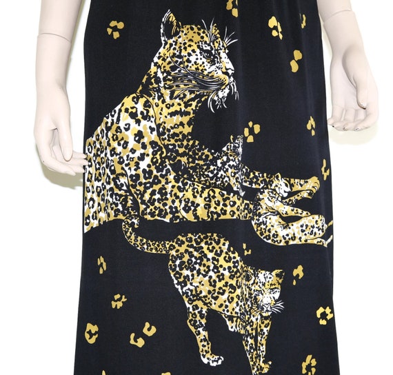 Vintage 60s 70s mod leopard animal print dress, 1960s… - Gem
