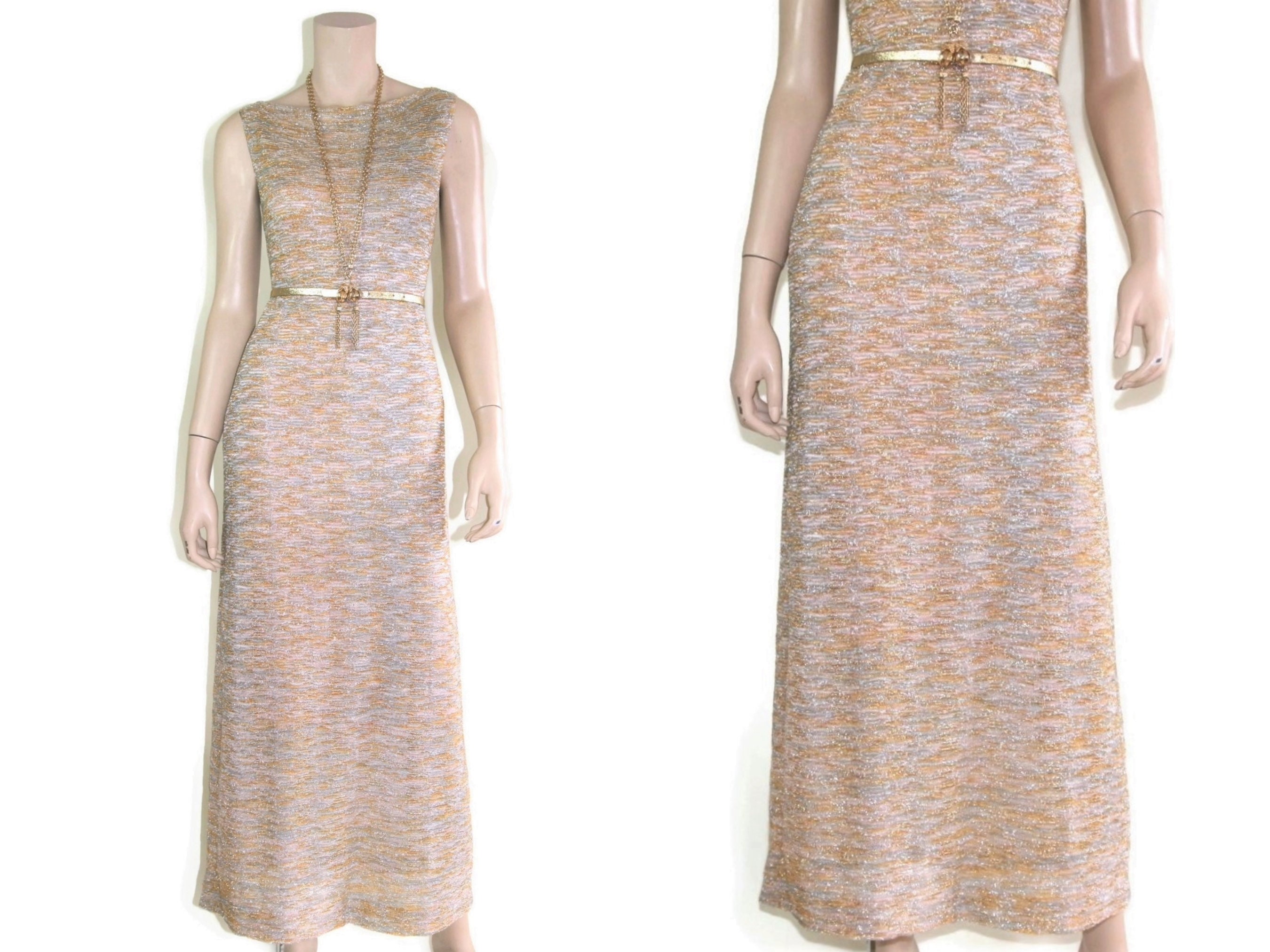 Vintage 80s 90s Missoni Orange Label Gold & Silver Metallic - Etsy