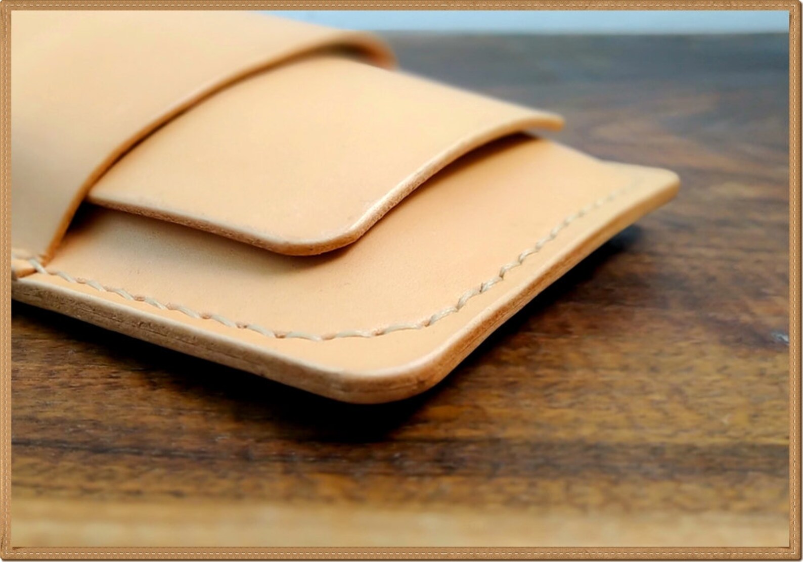 Natural Leather Case With a Pull-out Divider for 4 Fountain | Etsy