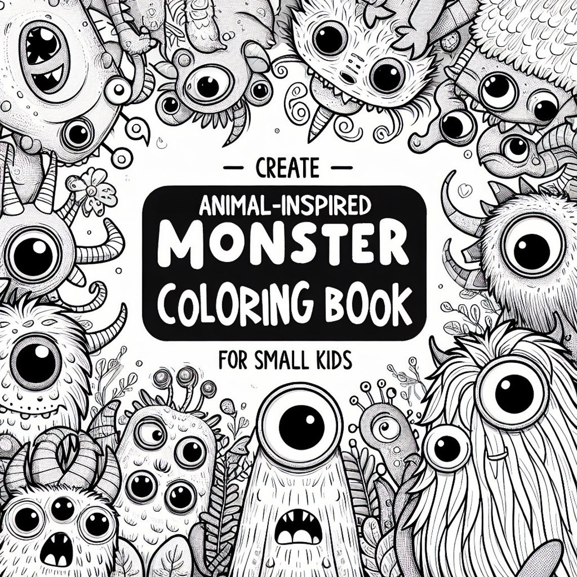 Coloring Book Monsters Adults Printable, Coloring Pages Monsters Kids ...