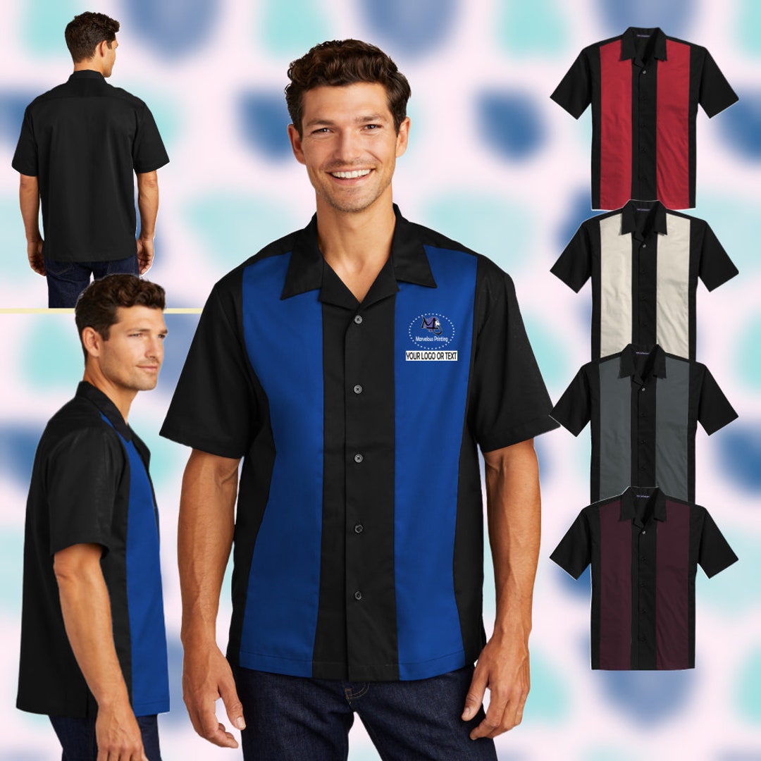 Retro Camp Shirt - Add Text, Logo, Name or Company Name - Digital ...