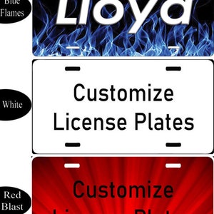 Personalized Custom License Plate - Custom License Plate for Cars and ...