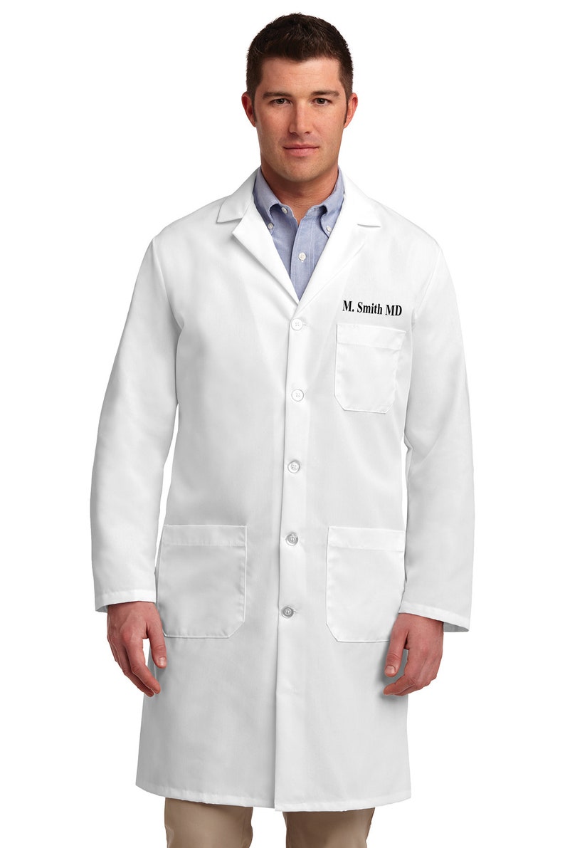 Embroidered White Lab Coat White Lab Coats for Men & Women - Etsy