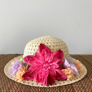 Fruit Punch Hat/girls Easter Hat/church Hat/bright Flower Hat/girls Tea ...