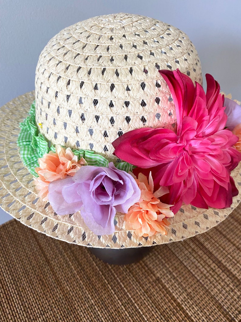 Fruit Punch Hat/girls Easter Hat/church Hat/bright Flower - Etsy