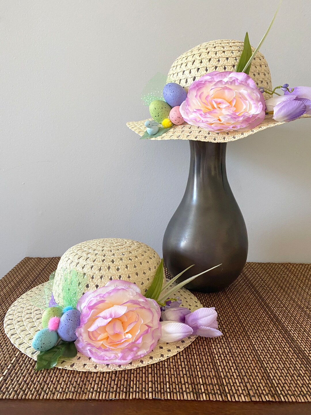 Easter Egg Hat/easter Bonnet/girls Easter Hat/tea Hat/party Hat - Etsy