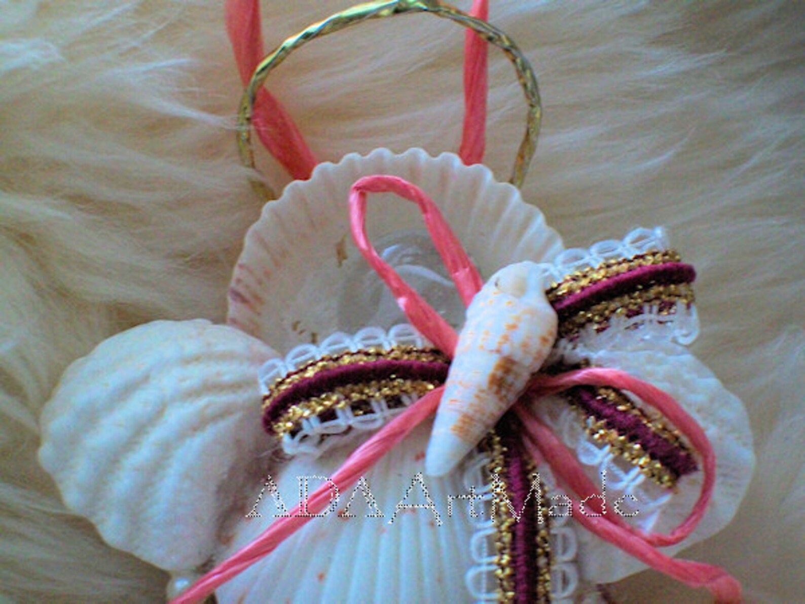 Shell Angel Ornaments Choice of 2 Year Round Any Occasion Beach Chic ...