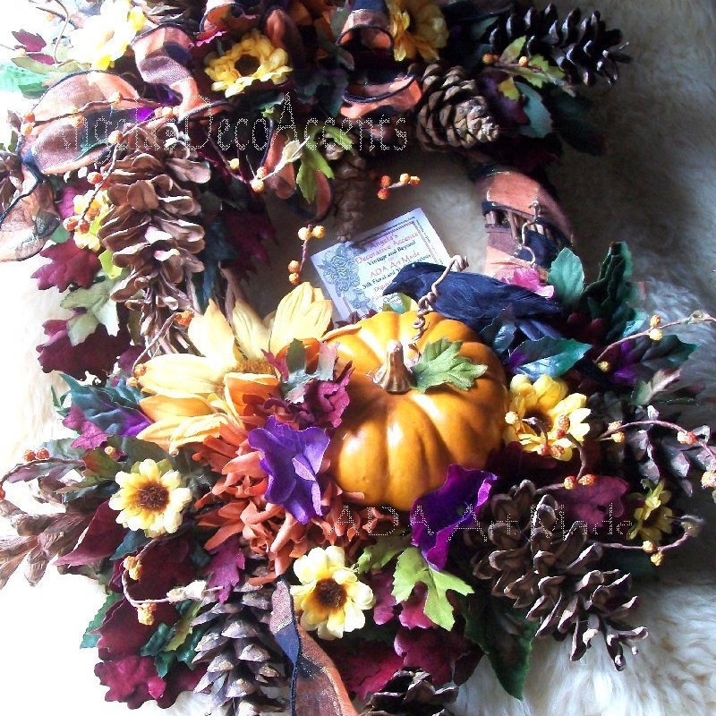 Purple Fall Wreath - Etsy