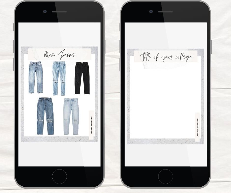 Product Collage Template Blogger/influencer Liketoknow.it Customizable ...