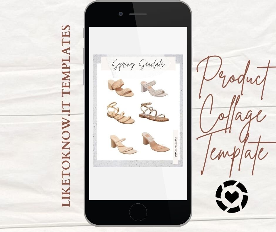 Product Collage Template Blogger/influencer Liketoknow.it Customizable ...