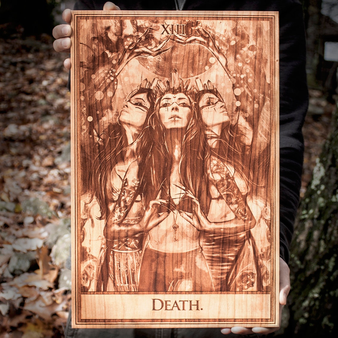 Hecate, Death Tarot, Goddess, Hekate, Dark Goddess, Laser Engraved ...