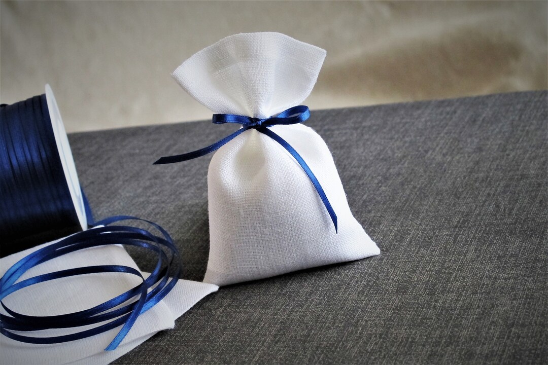 100 Pcs Linen Bags Sachets 3x5'' Small Gift Bags Candy or Lavender Bags ...