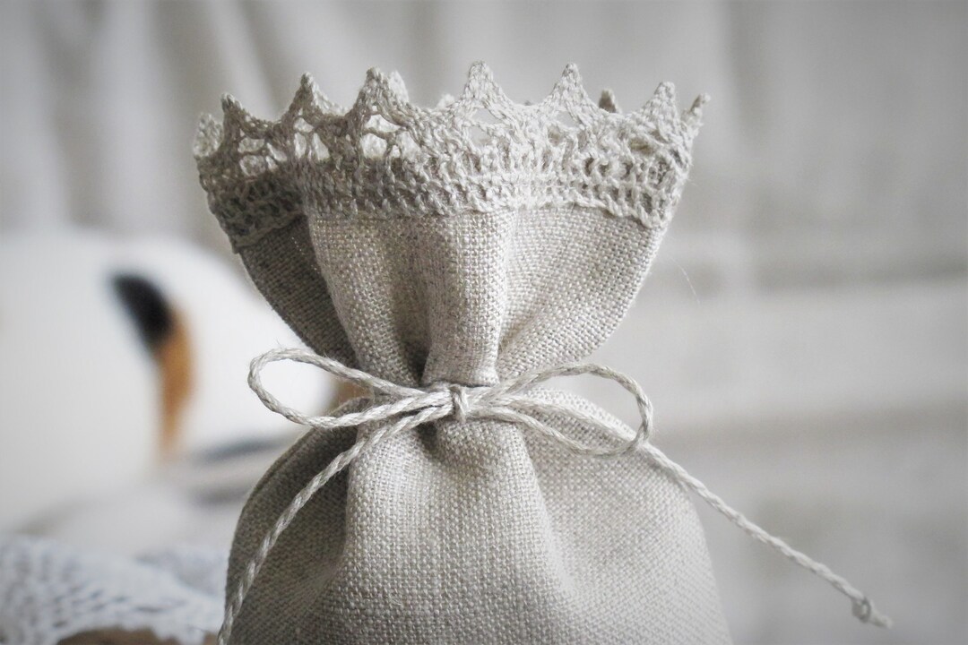10 Pcs Linen Gift Bags Sachets Candy Bags Bridal-showers-favors, Taupe ...