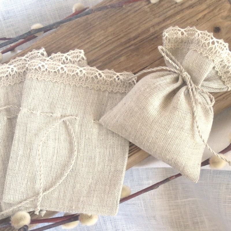 Linen Favor Bag - Etsy