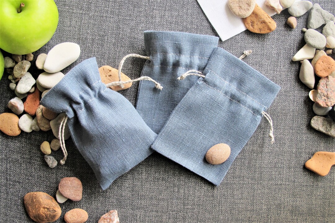 6 Pcs/set, Small Linen Drawstring Bags, Amulet Bags, Gifts - Storage ...