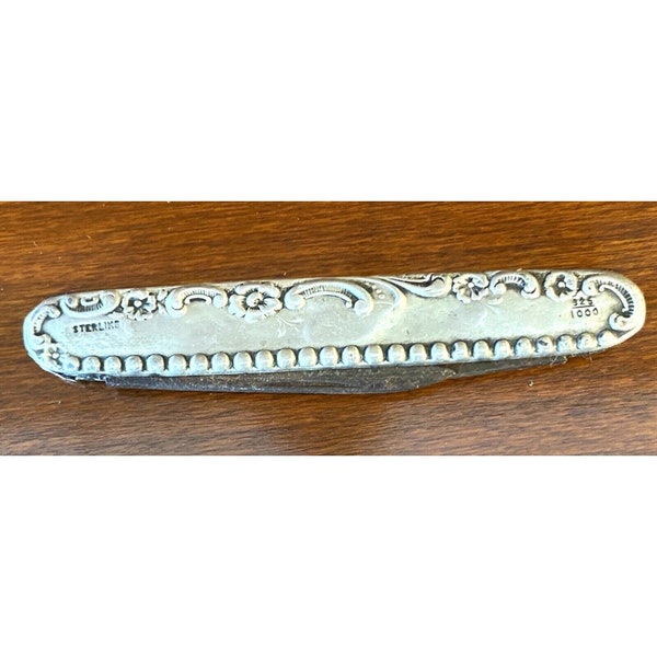 Silver Pocket Knife - Etsy