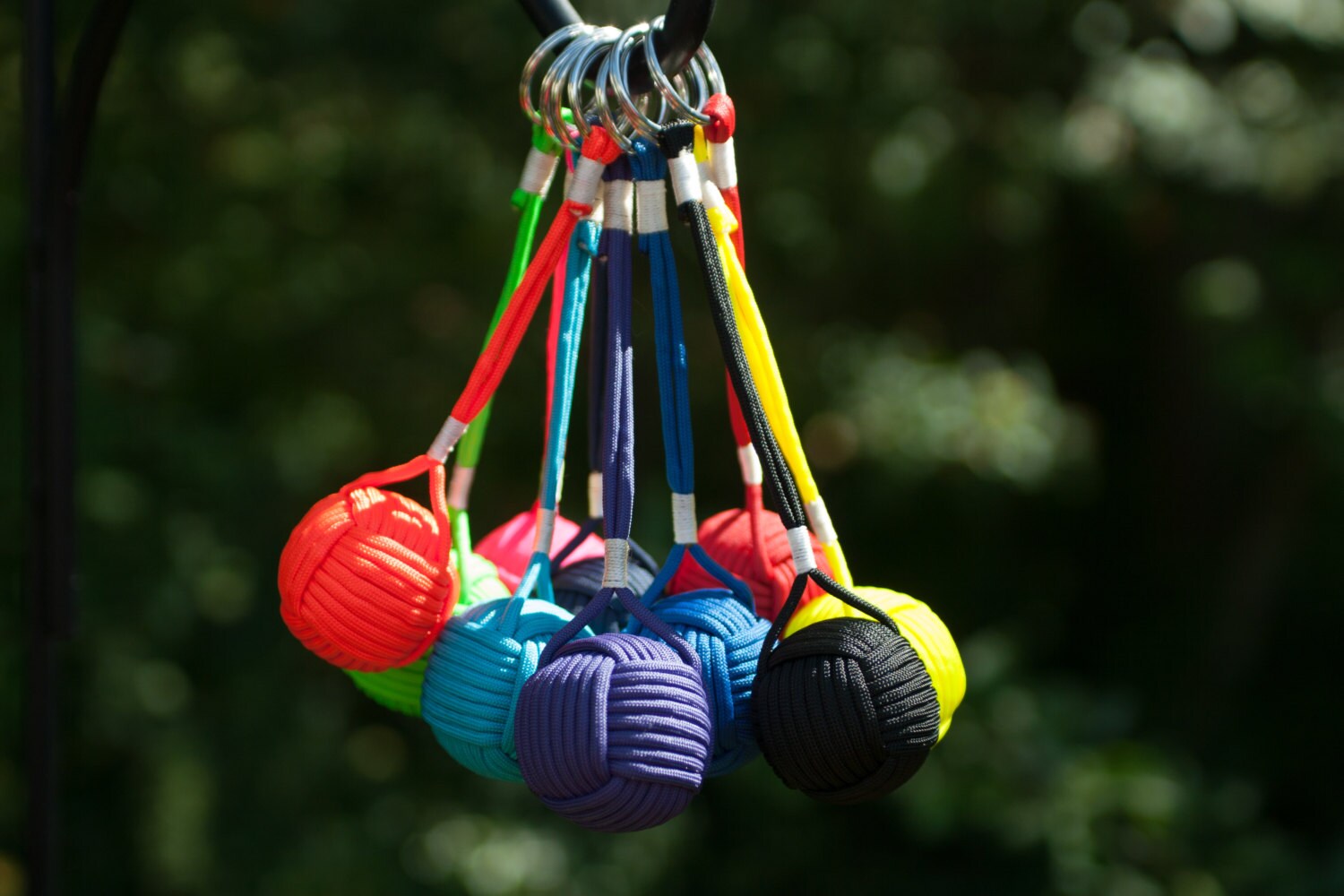 Paracord Monkey Fist Floating Keychain - Etsy