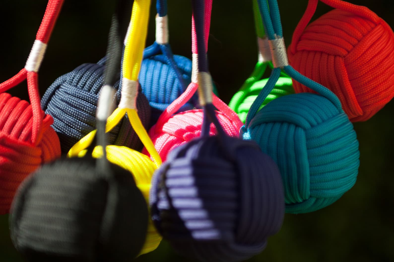 Paracord Monkey Fist Floating Keychain - Etsy