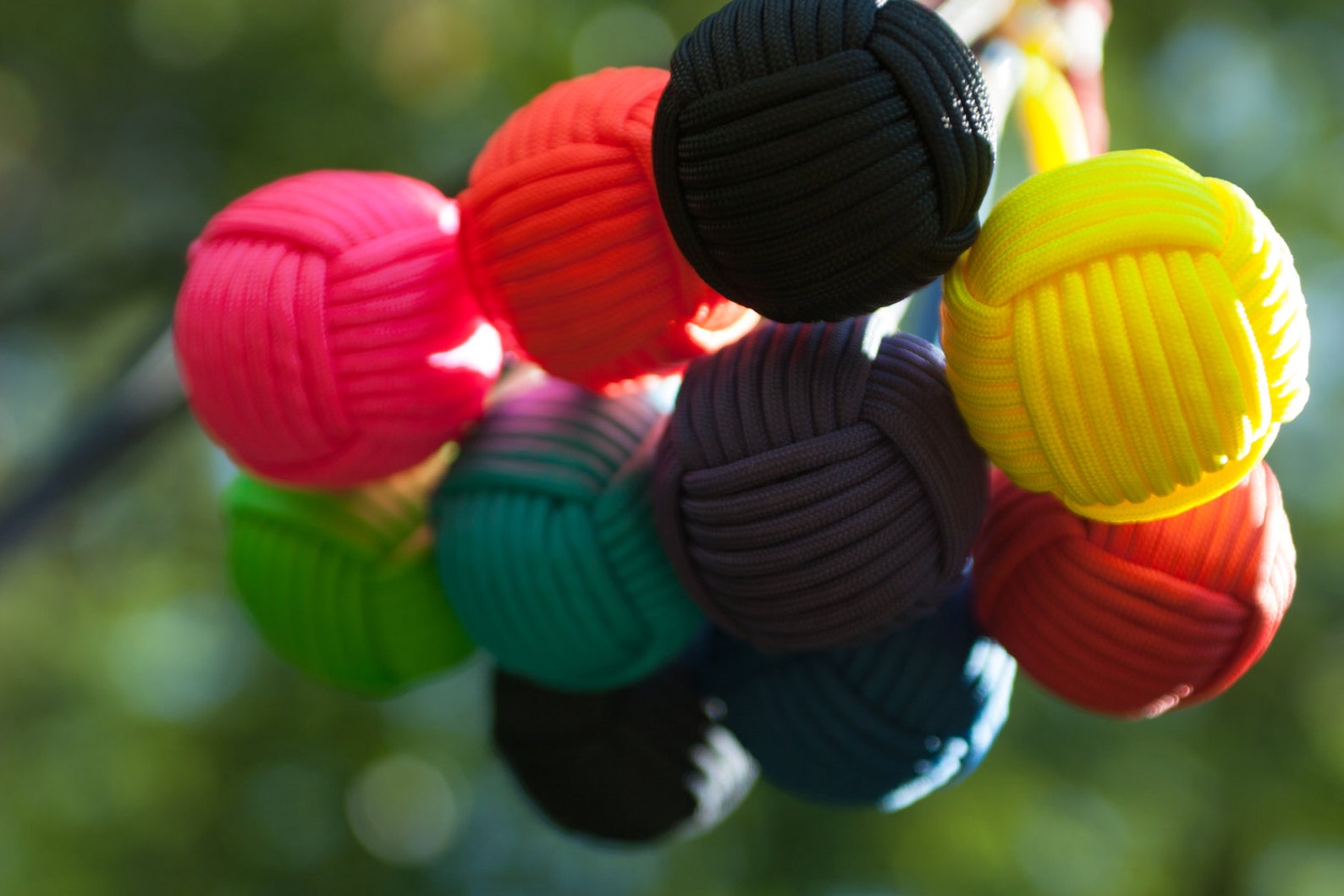 Paracord Monkey Fist Floating Keychain - Etsy