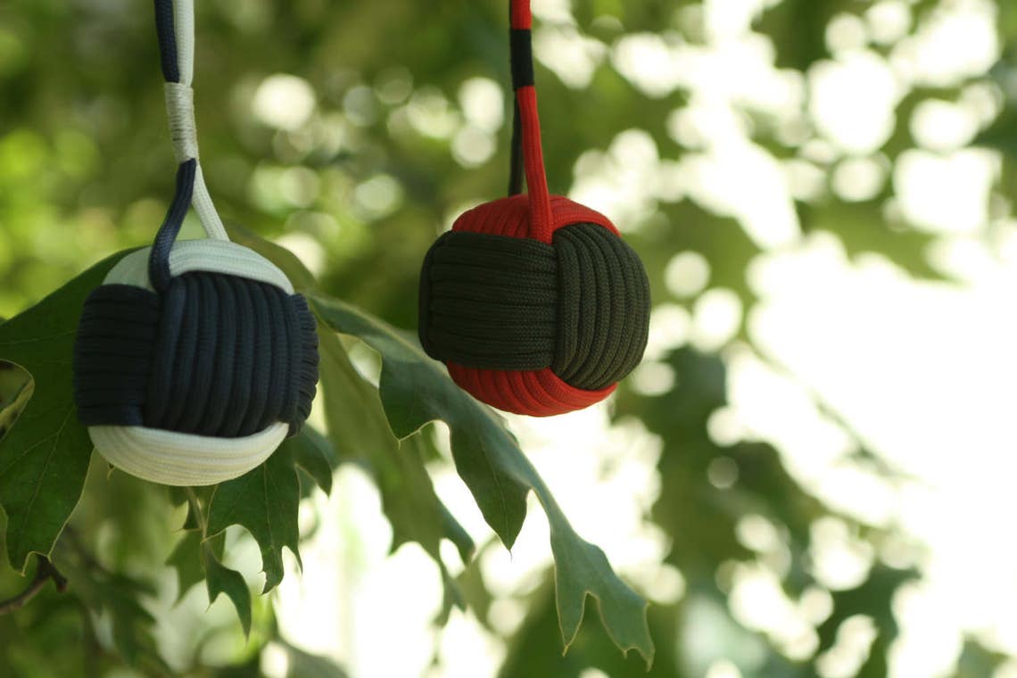 Paracord Monkey Fist Floating Keychain - Etsy