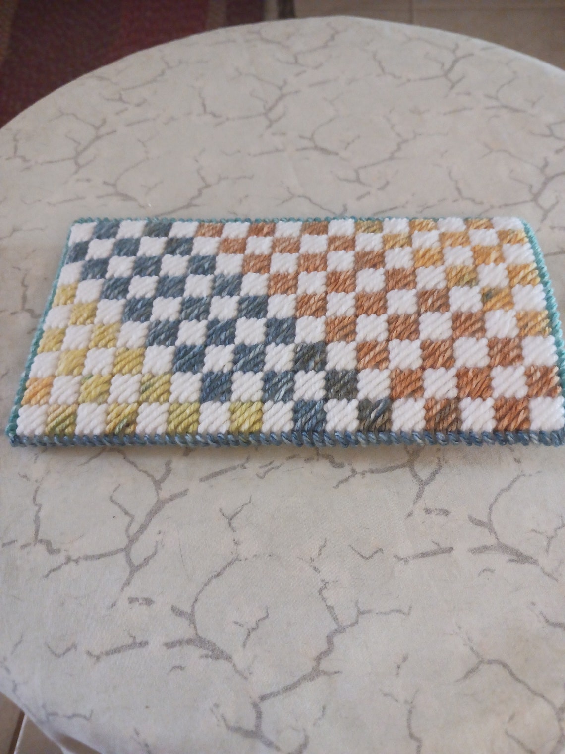 Needlepoint on Plastic Canvas Eyeglass Case, New, Handmade - Etsy