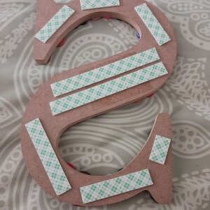 Button Embellished Wood Letter S, New, Handmade - Etsy