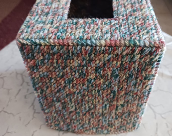 Needlepoint Tissue Box Cover, New, Handmade - Etsy