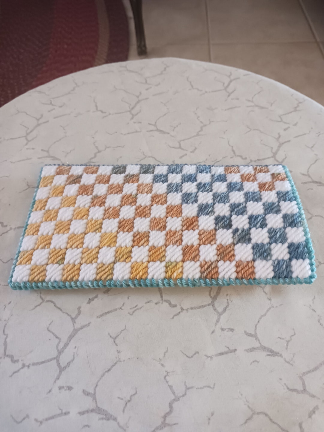 Needlepoint on Plastic Canvas Eyeglass Case, New, Handmade - Etsy