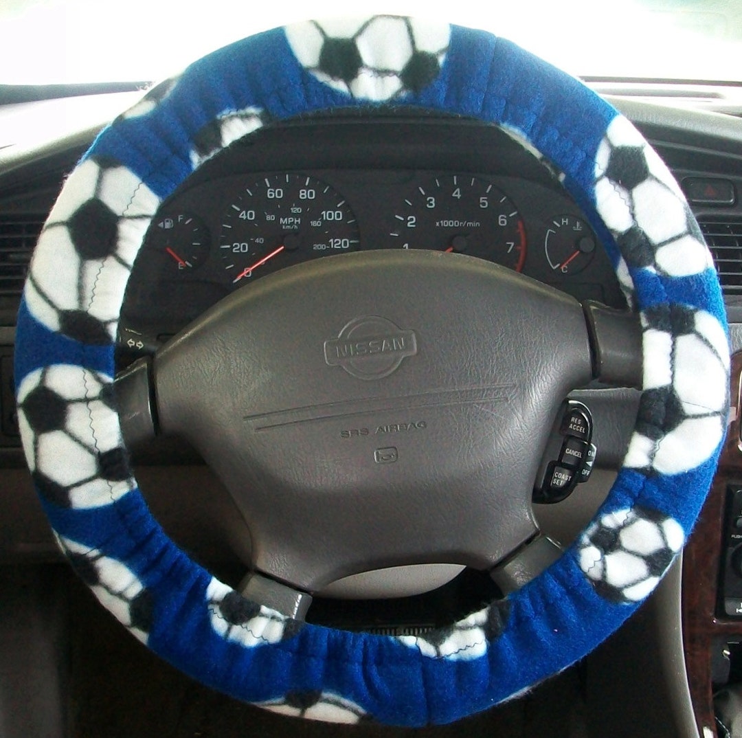 Novelty Steering Wheel Cover Soccer Balls, Footballs, Basketballs ...