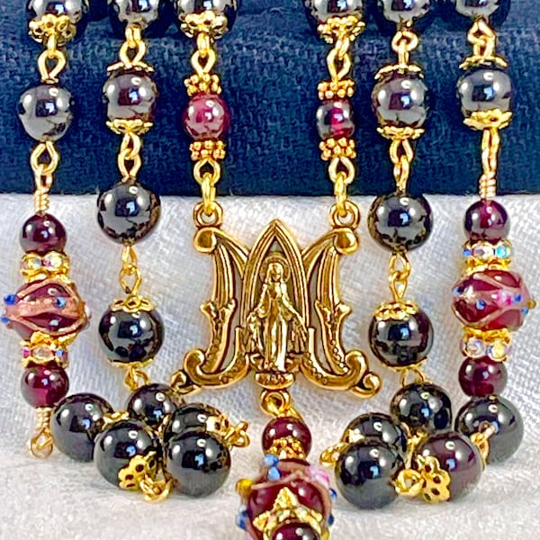 Garnet Rosary Beads - Etsy