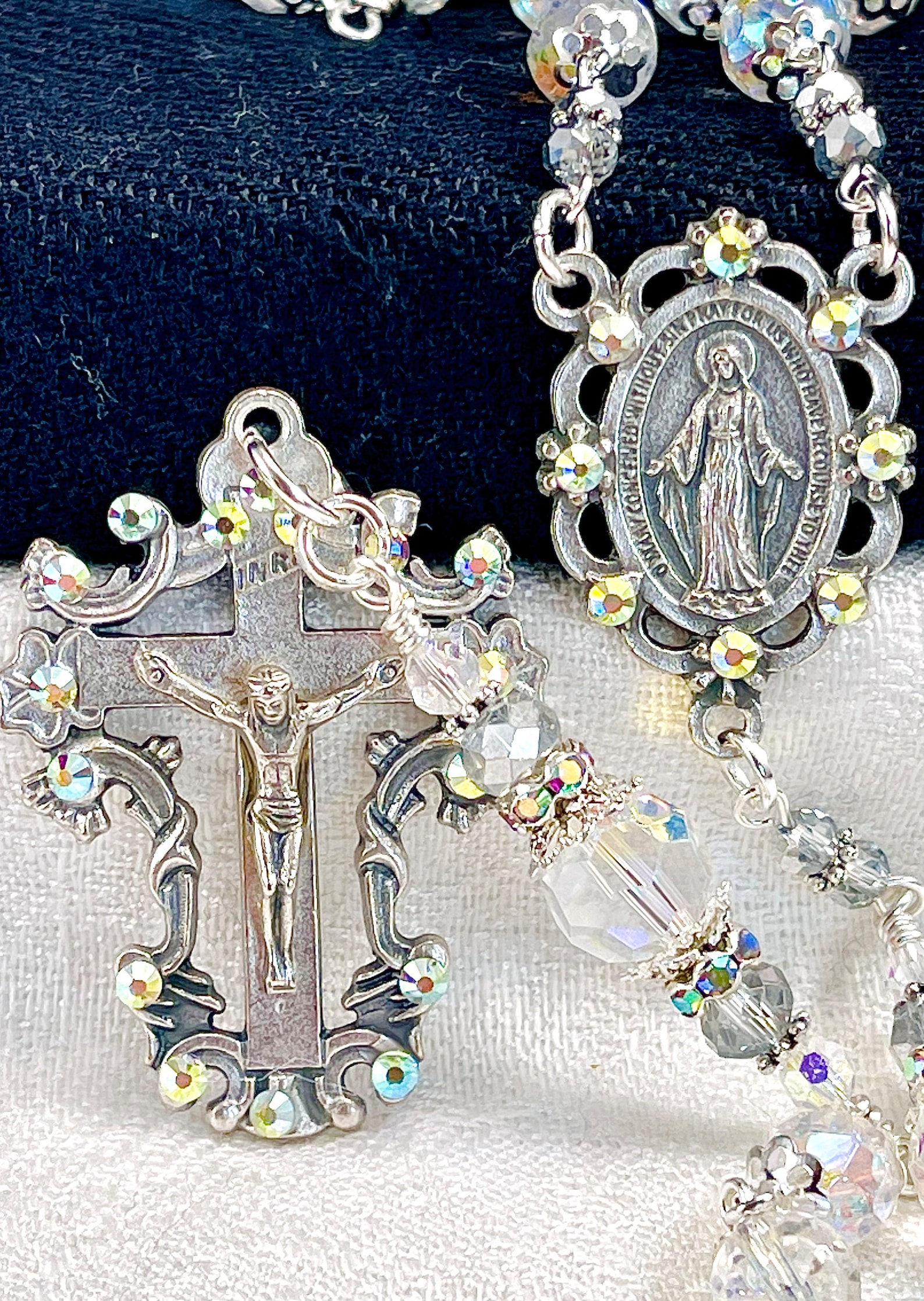 PRECIOSA CRYSTAL Rosary//perfect Alternative to Swarovski Crystal ...