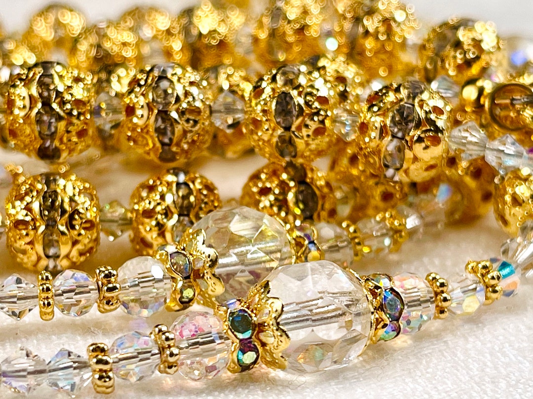 GOLD FILAGREE CATHOLIC Rosary/heirloom Bridal Bouquet Shower/catholic ...