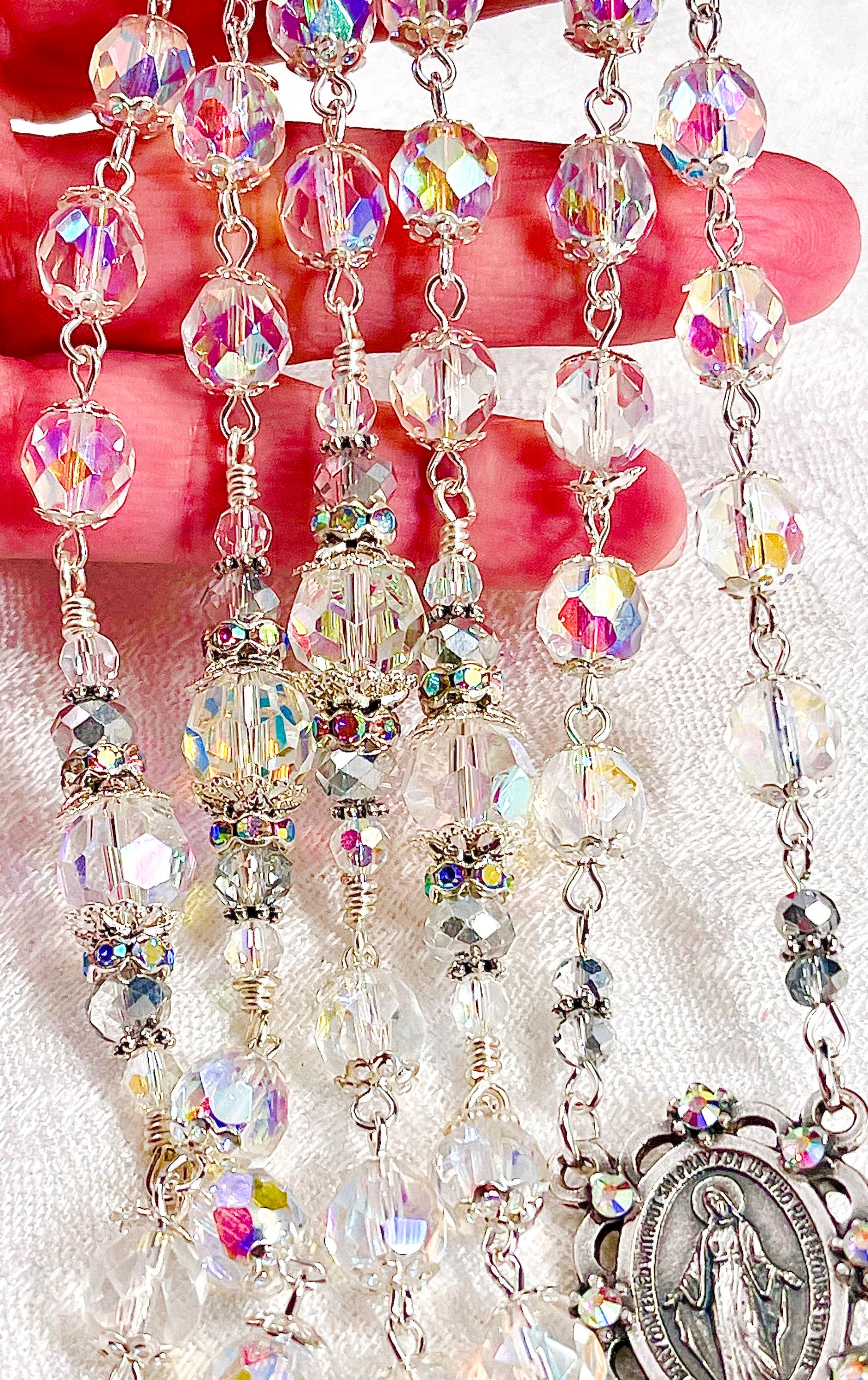 PRECIOSA CRYSTAL Rosary//perfect Alternative to Swarovski Crystal ...
