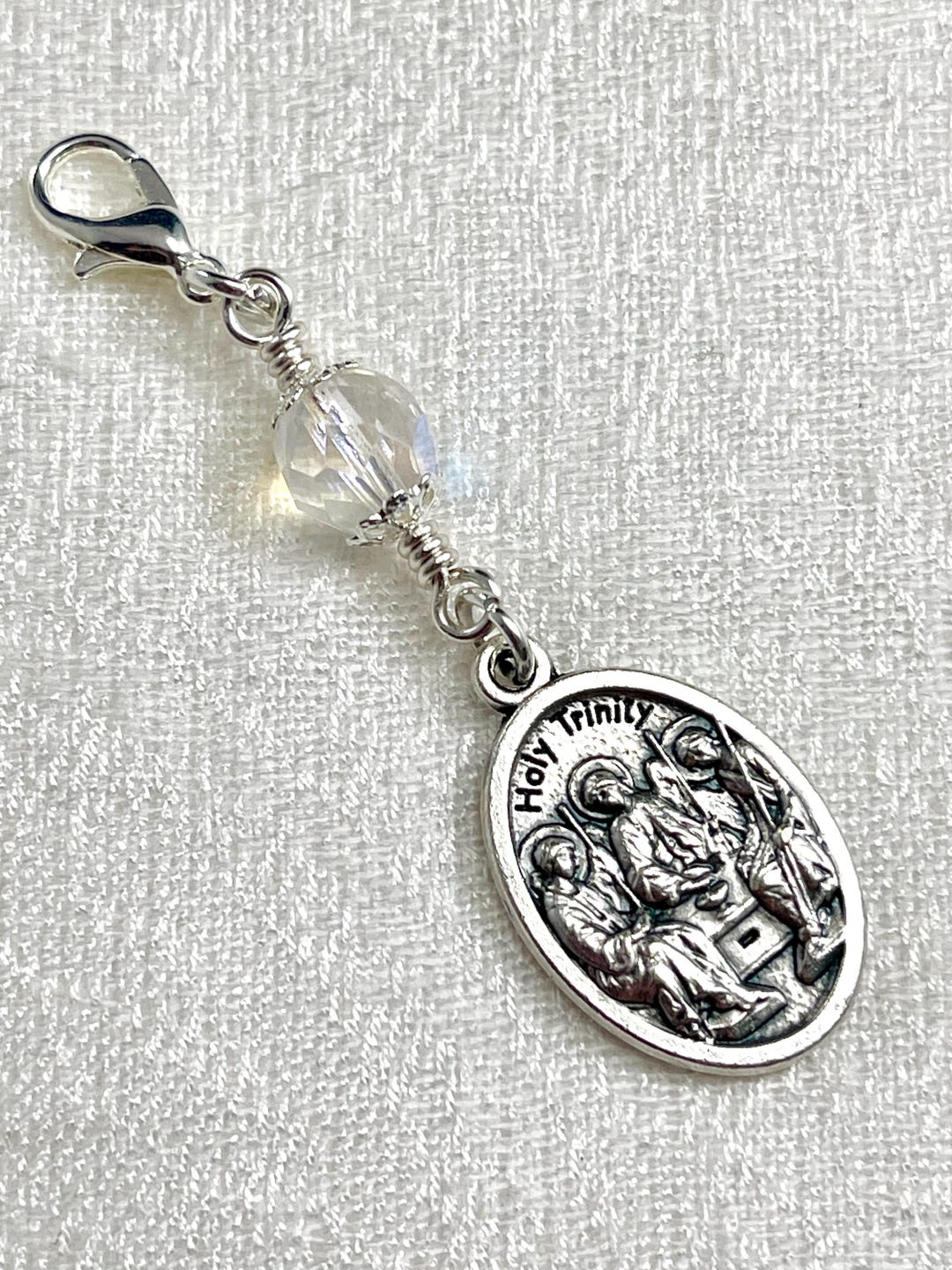 HOLY TRINITY Medal/blessed Sacramental/rosary Marker/father, Son, and ...