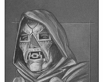 Dr. Doom Wall Art - Etsy