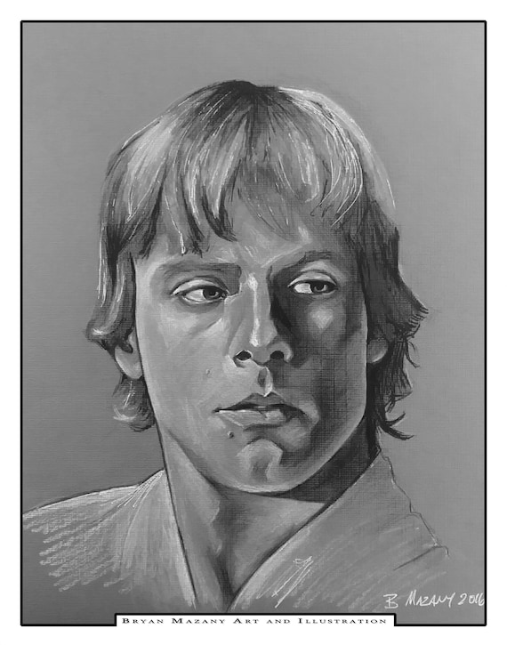 Luke Skywalker Face Drawing