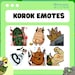 Korok P2U Emotes Twitch & Discord Emotes Pack Buy 6 Get 7th Free set of ...